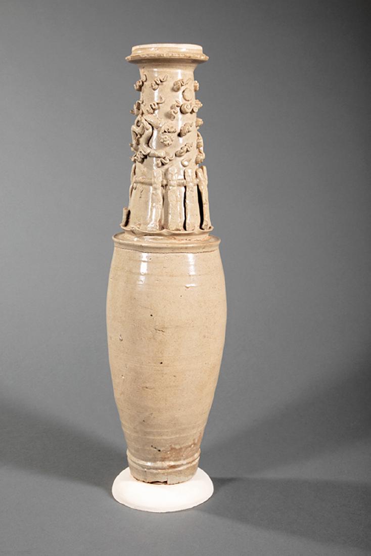 Chinese Qingbai Pottery Funerary Jar