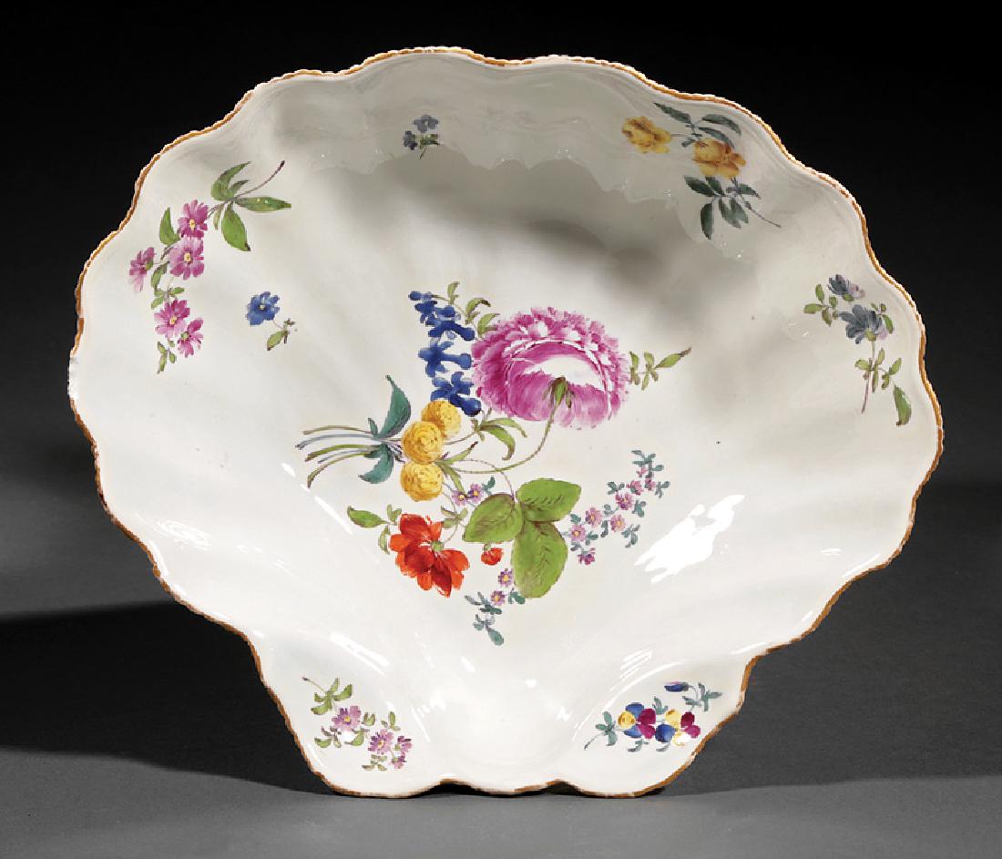 Meissen Porcelain Shell Shaped Dish