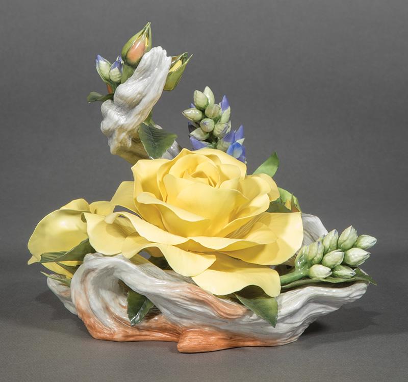Boehm Porcelain "yellow Rose Of Texas.."