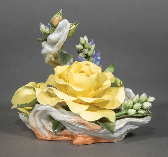 Boehm Porcelain "yellow Rose Of Texas.."