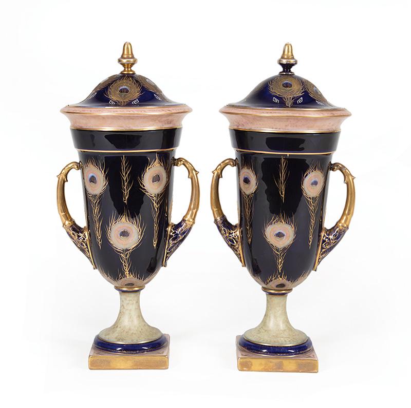 German Porcelain Covered Urns - Nov 24, 2019 | Neal Auction Company in LA