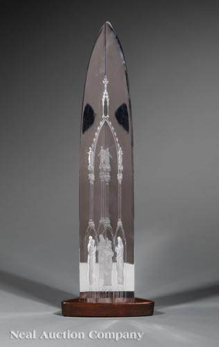 Steuben Glass "cathedral", Thompson