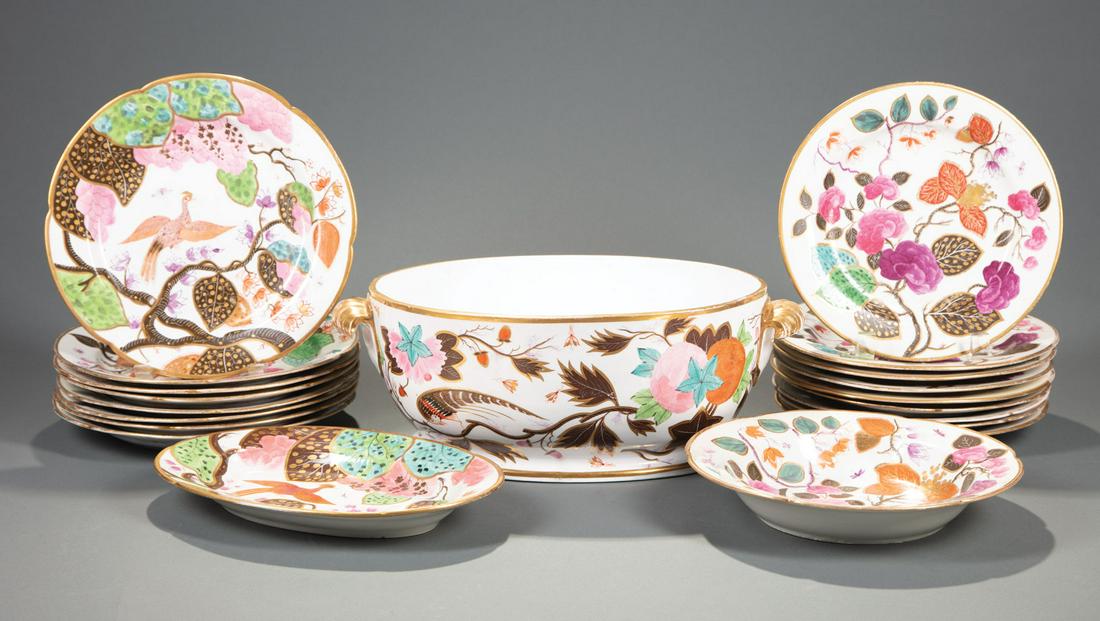 English Porcelain Partial Dinner Service