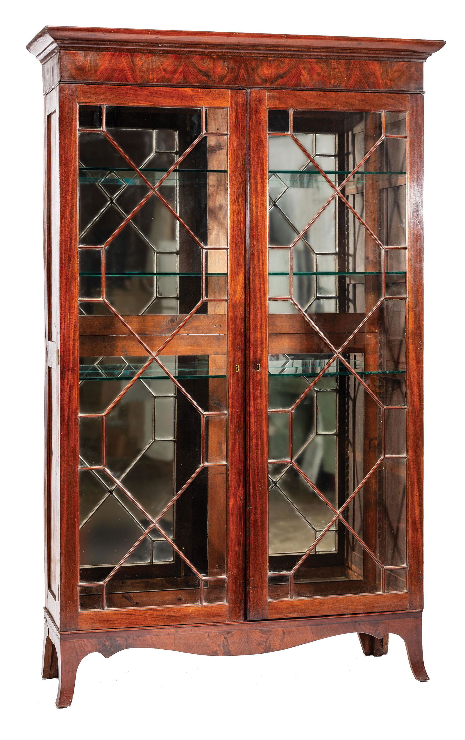 For Auction: American Federal Mahogany Glazed Bookcase (#1025) on Feb ...