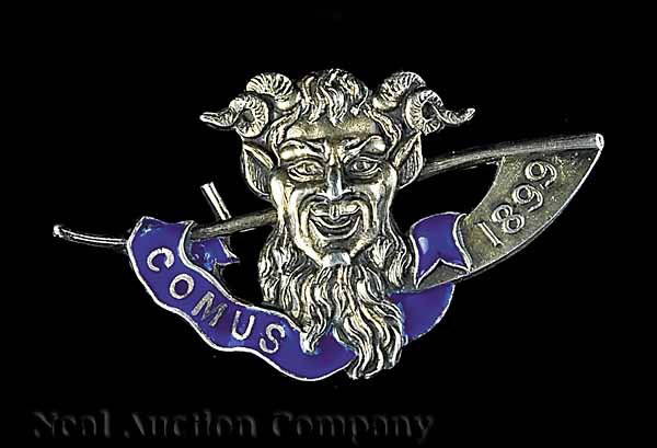 Mistick Krewe Of Comus, Krewe Favor Pin, 1899