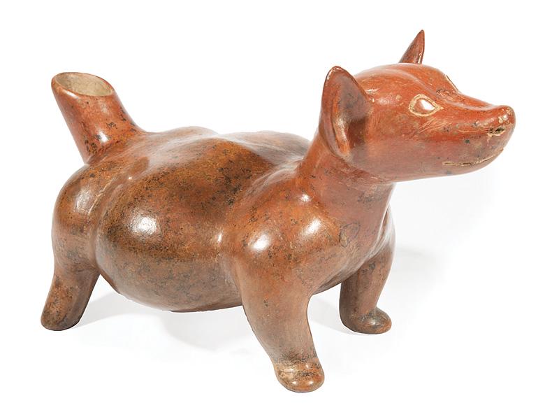 Colima Pottery Dog Vessel