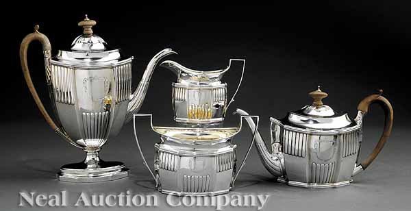 0461: A Daniel Pontifex Silver Coffee and Tea Service