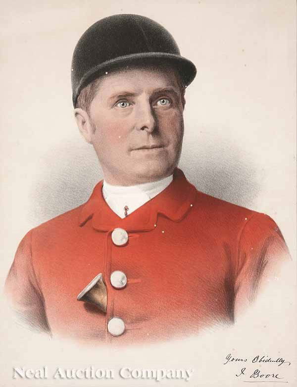 0551: Five English Huntsman Portrait Prints