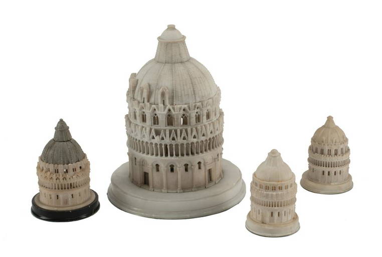 Four Italian Grand Tour Alabaster Models