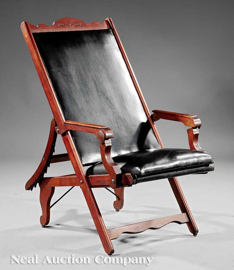 F.m. Dillie & Co. Walnut Adjustable Easy Chair