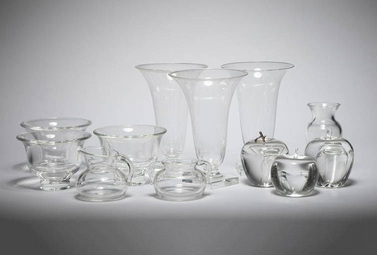 Ten Steuben Glass Articles