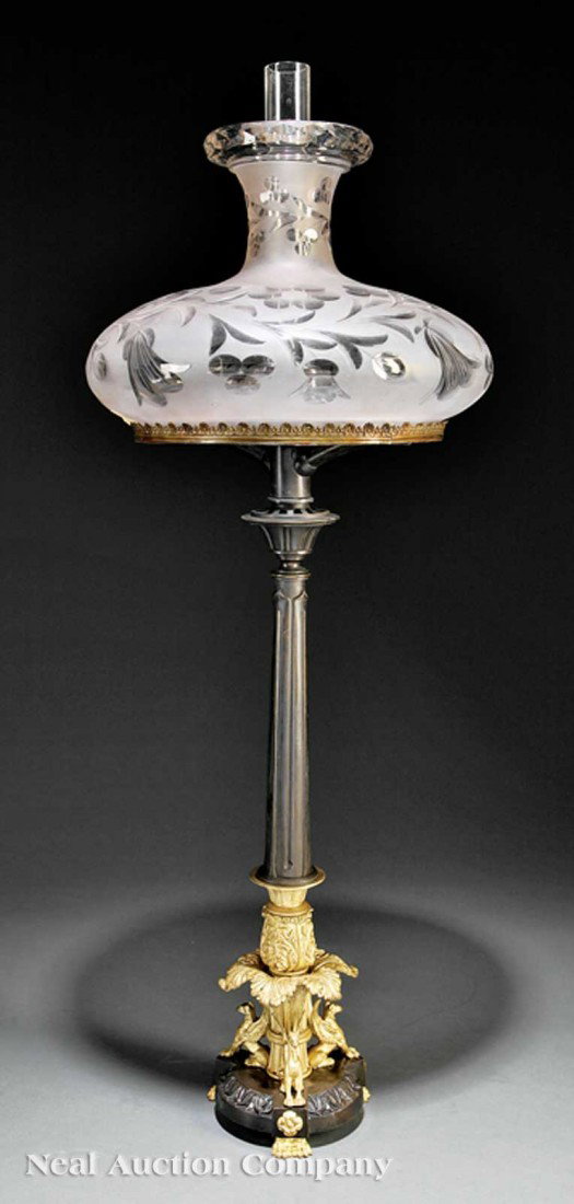 English Gilt and Patinated Bronze Sinumbra Lamp - Jun 22, 2019 | Neal ...
