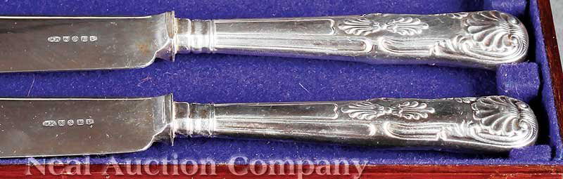 William Hutton And Sons Silverplate Fish Knives