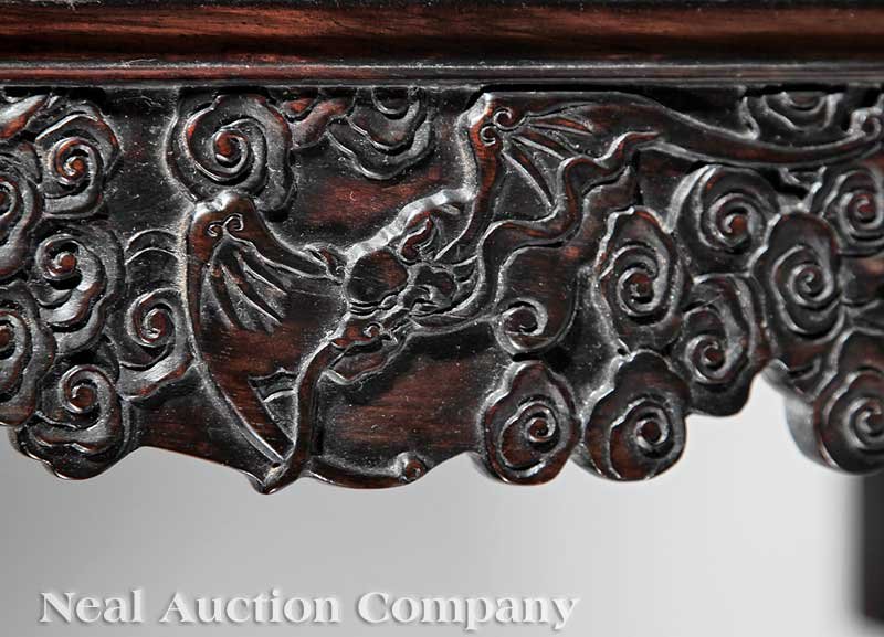 696: Fine and Rare Chinese Carved Zitan Table