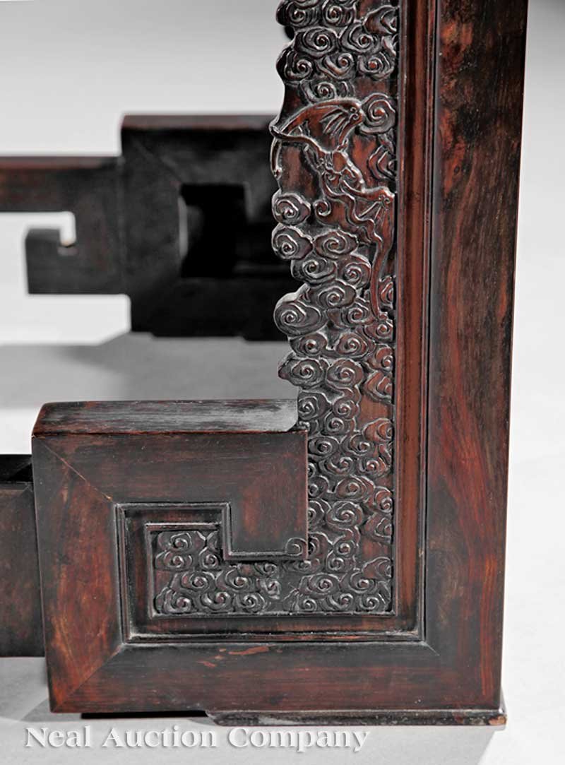 696: Fine and Rare Chinese Carved Zitan Table