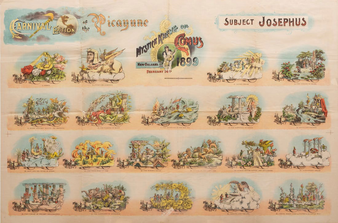 [mardi Gras] Mistick Krewe Of Comus Bulletin Auction