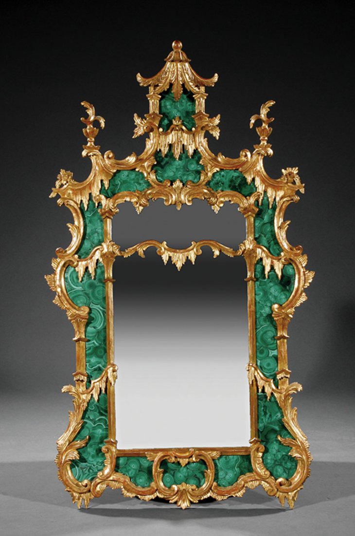 A Chinese Chippendale-Style Malachite Mirror - May 04, 2013 | Neal ...