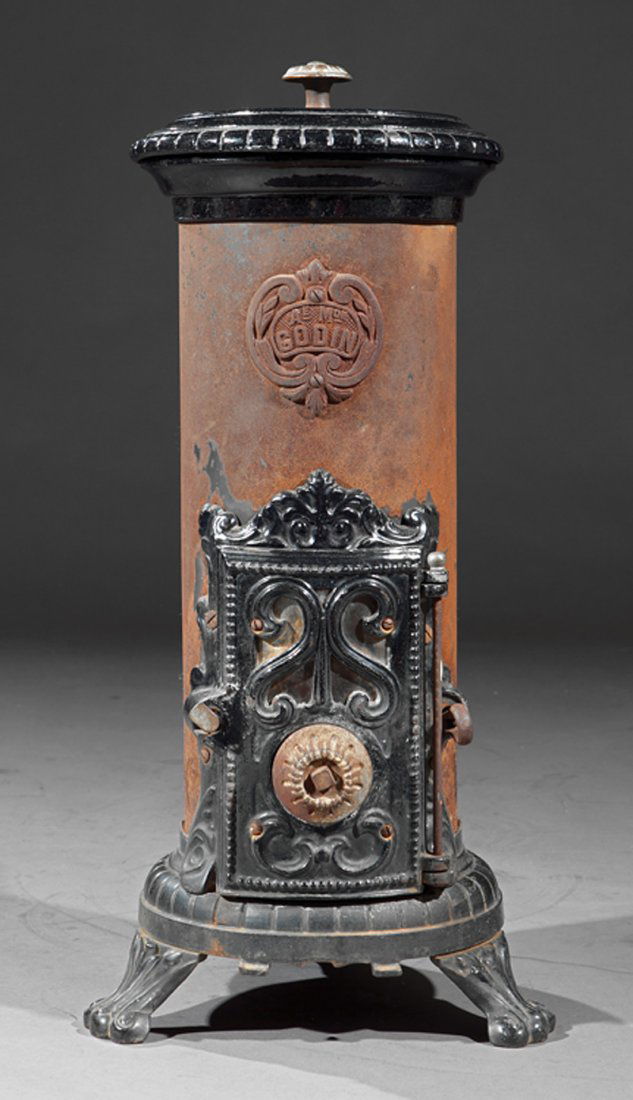 Godin Cast Iron Wood or Coal Burning Stove