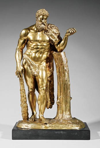 Continental Gilt Bronze Figure of Hercules - Jan 31, 2015 | Neal ...
