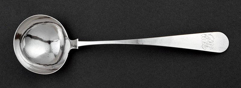 James Duffel Coin Silver Soup Ladle