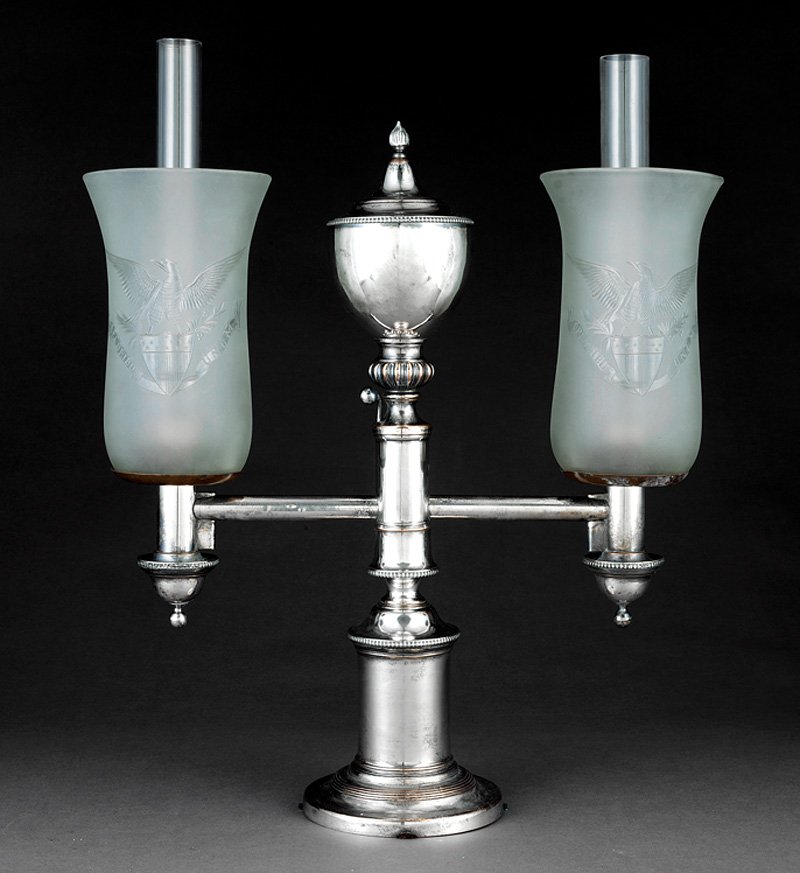 Late Georgian Sheffield Plate Argand Lamps - Feb 20, 2016 | Neal ...