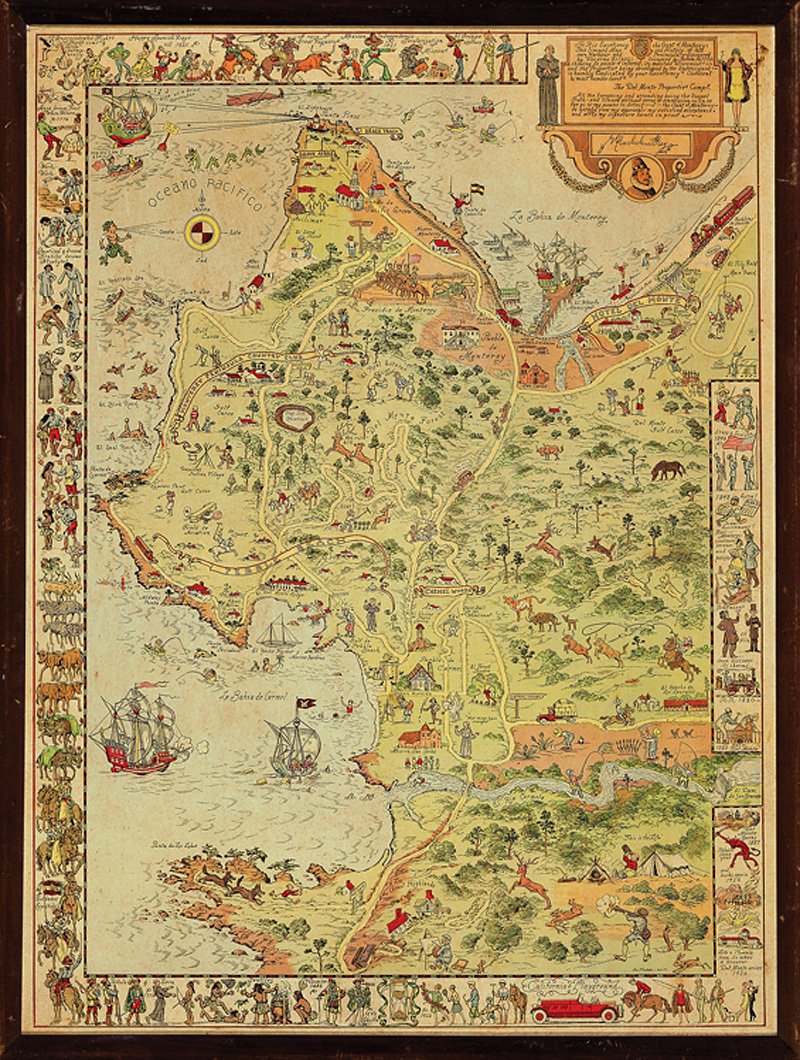 Pictorial Map of Monterey Peninsula, 1926