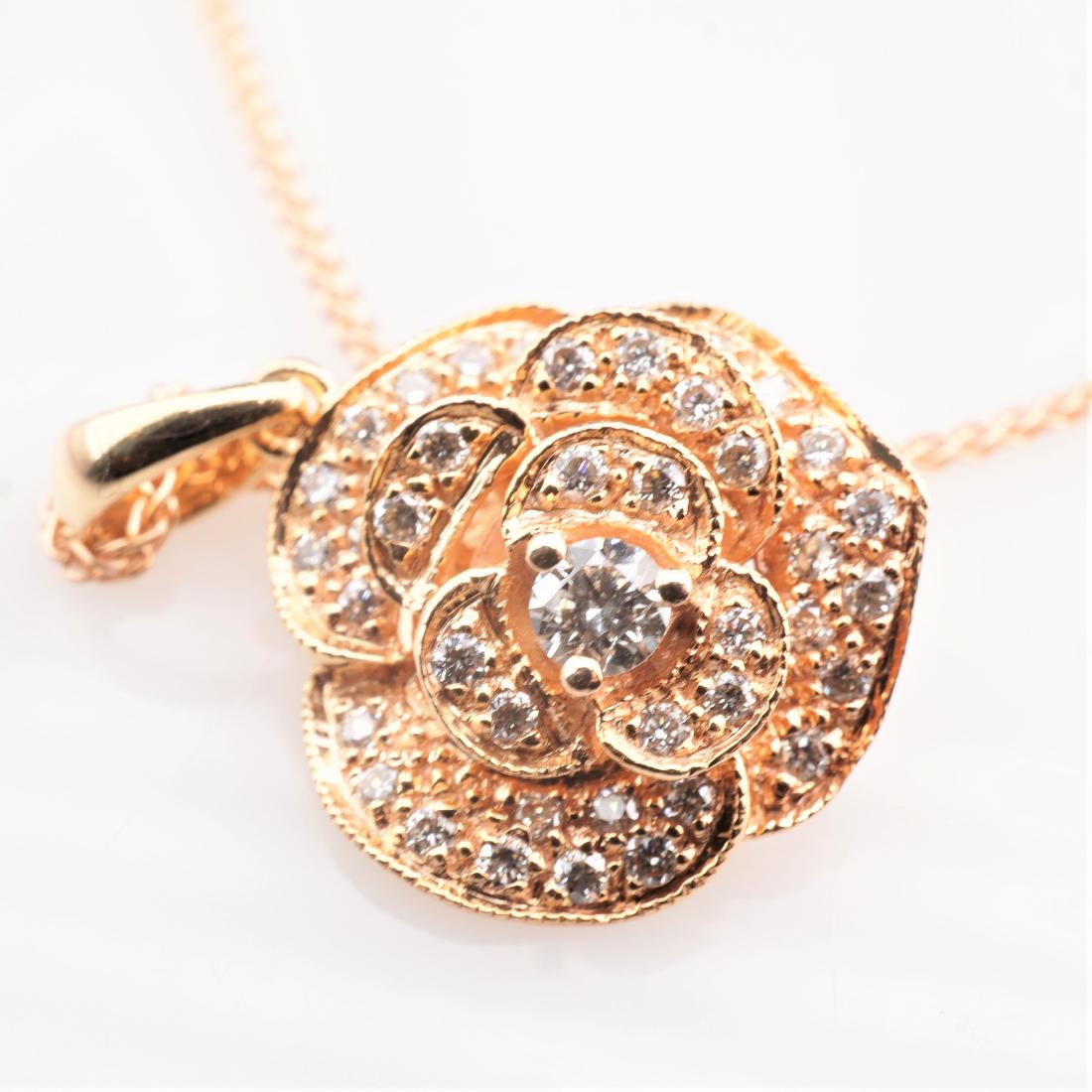14k Rg Le Vian Diamond Necklace