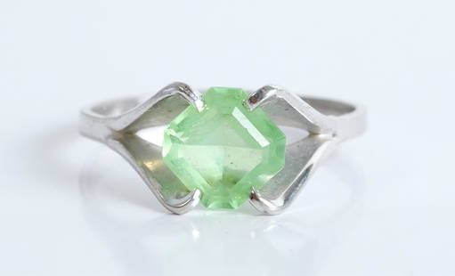 Elise Adoree Designer Sterling Silver Quartz Ring