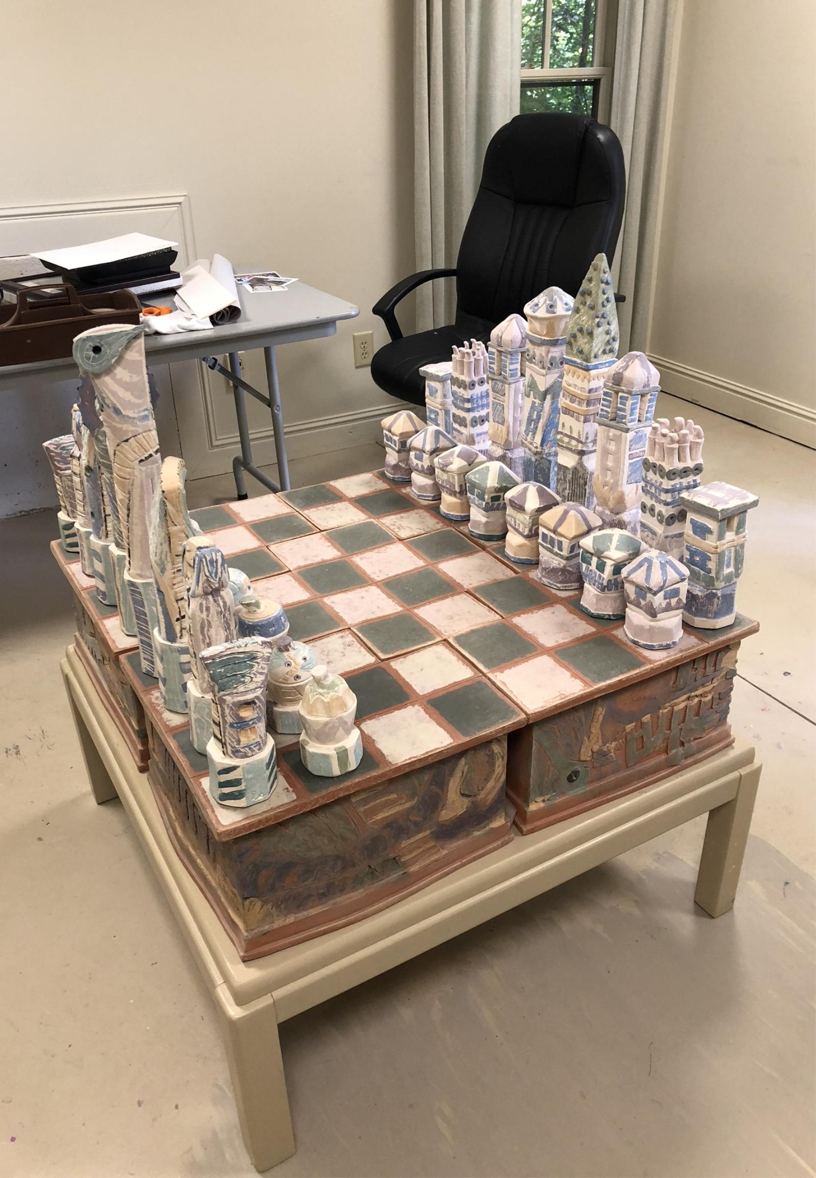 One of a Kind Hand Thrown Sculptural Chess Set - Jun 28, 2020 | Gallery ...