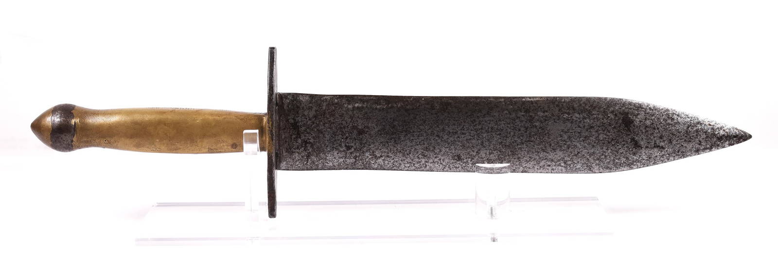 Giant 16.5 Inch Dagger With Brass Handle Auction