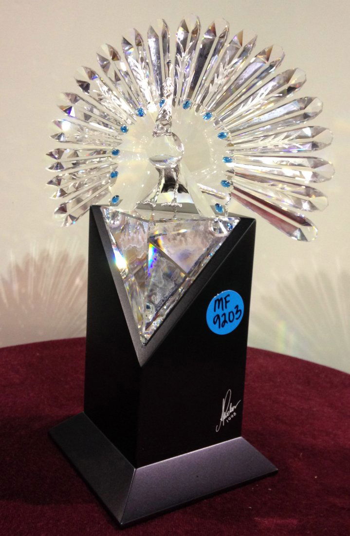 Swarovski limited edition peacock