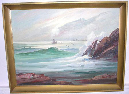 1196: Ocean View by listed artist Peter Koster