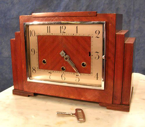 British Anvil Clock By Perivale Of London Circa