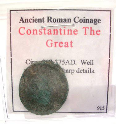 Ancient Roman Constantine The Great Coin