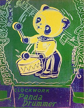 Clockwork Panda Drummer Poster by Andy Warhol