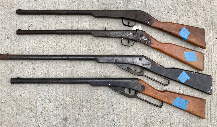 4 Daisy Bb Guns 2 #100 Model 38/1 King 2236/1 Model 155