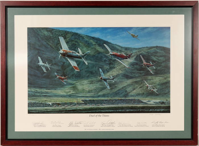 "duel Of The Titans" Lithographic Print By Rick Ruhman
