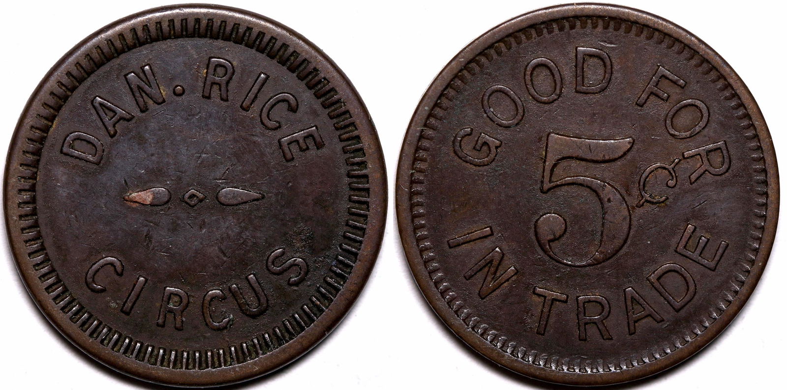 The Famous Dan Rice Circus Poster