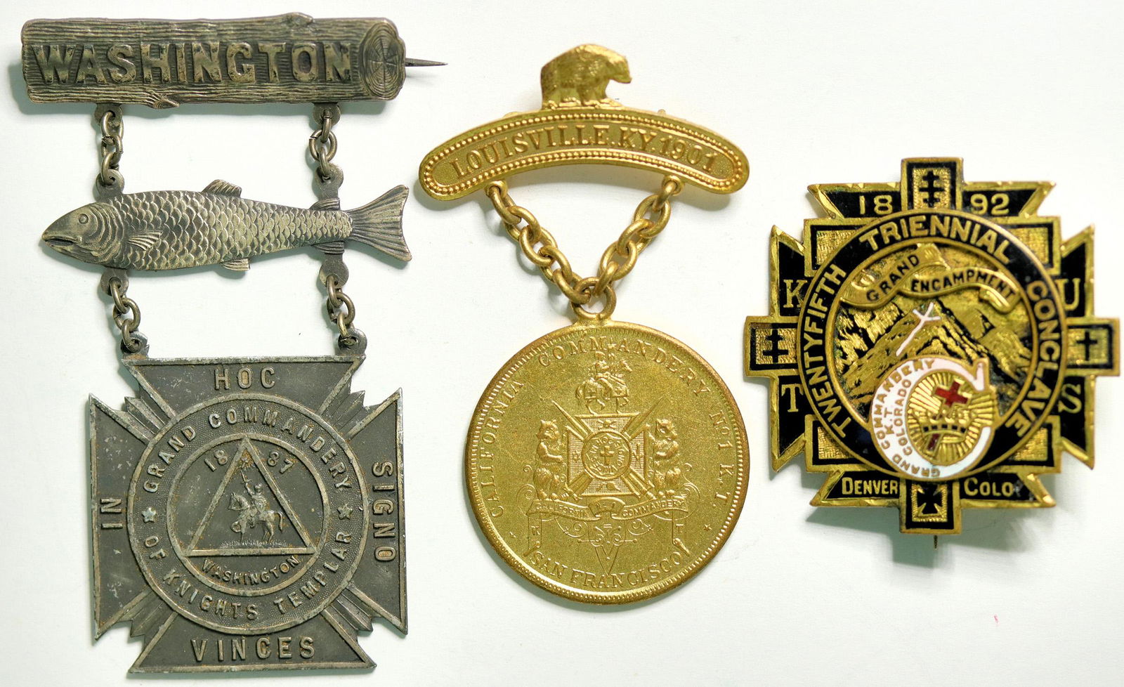 Knights Templar to the Grand Commandery admittance pins - Apr 16, 2020 ...