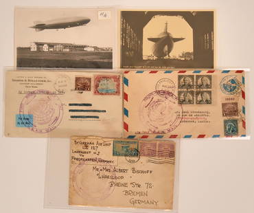 Zeppelin Airship Covers And Postcards (116350)