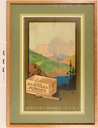 Hercules Powder Poster Exquisite, 1917 American Litho