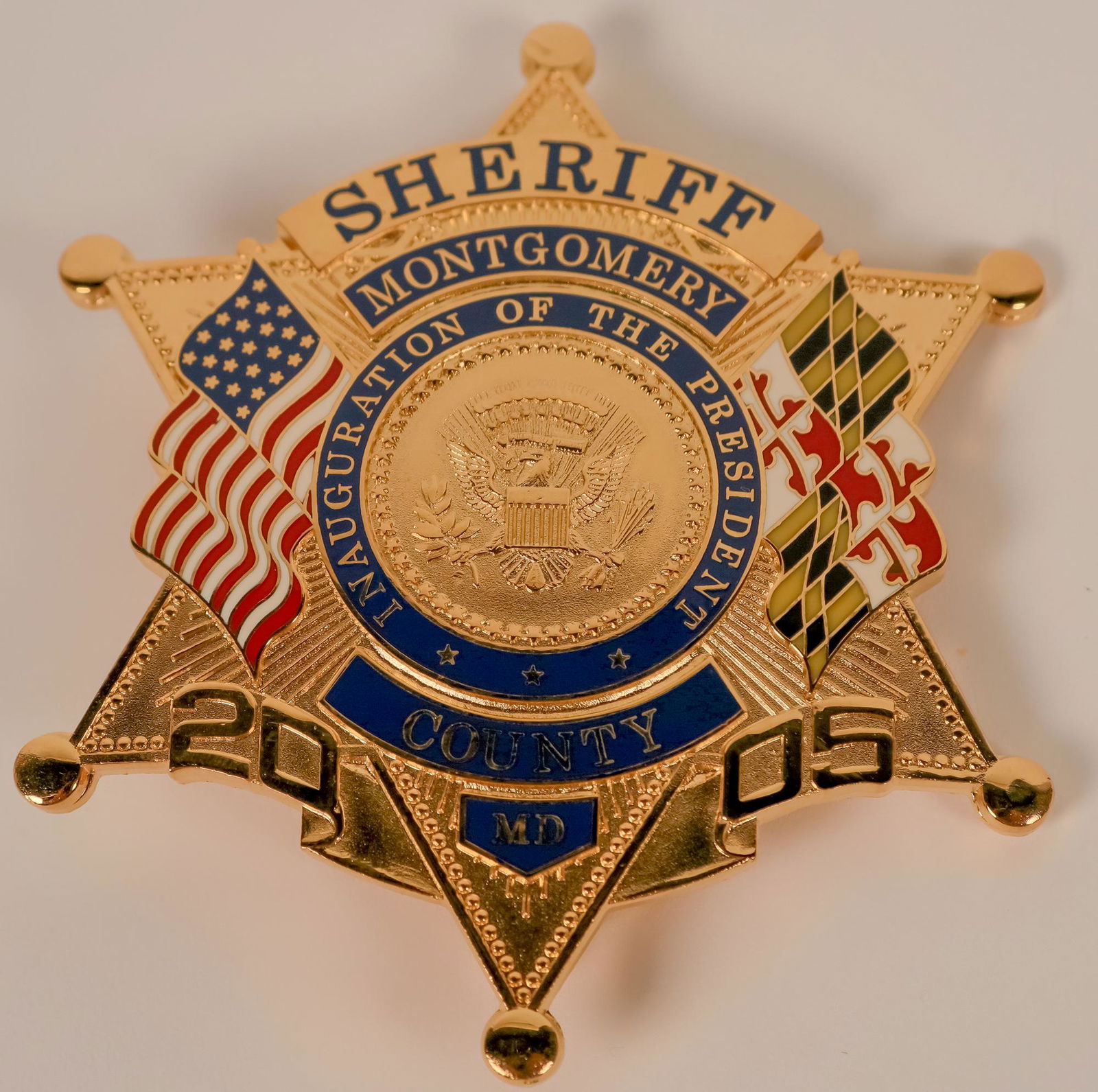 Montgomery County Sheriff Inaugural Badge (121905)