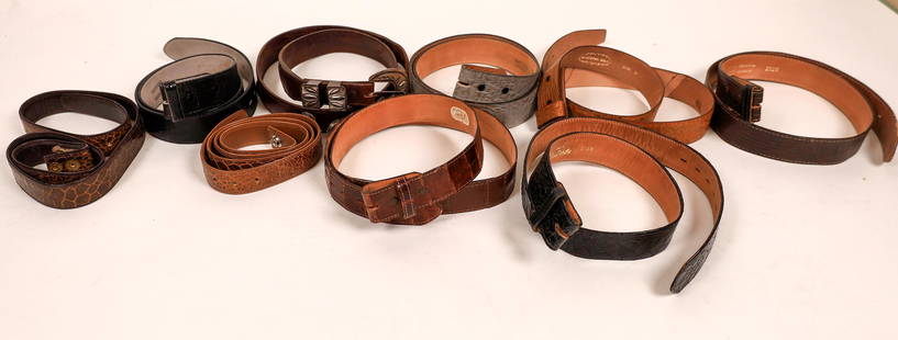 Vintage Men's Belt Collection (8) [136475]