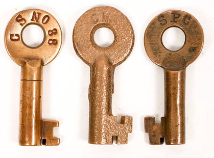 Railroad Locks & Keys (3) Union Pacific