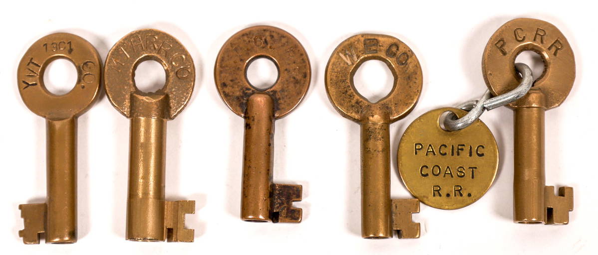 Railroad Lock Keys (5), different Washington RR Lines - Oct 30, 2021 ...