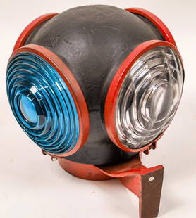 Illinois Terminal Company Adams & Westlake Railroad Marker Lamp