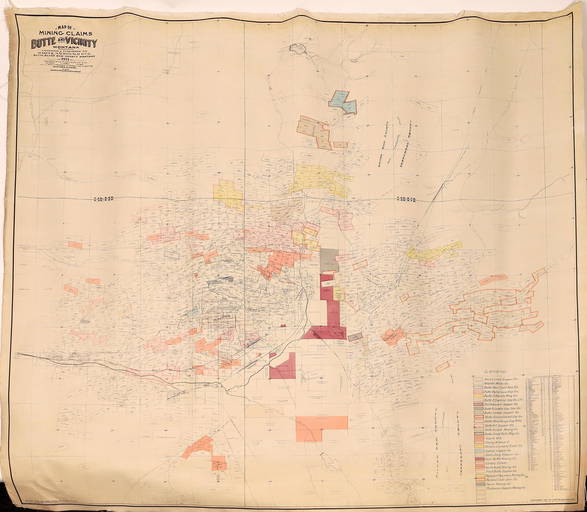 Map of Butte Mining Claims, Butte, Montana and Vicinity - Oct 31, 2021 ...