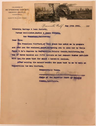 Trinity County Letterhead W/ Mining Map [115195]