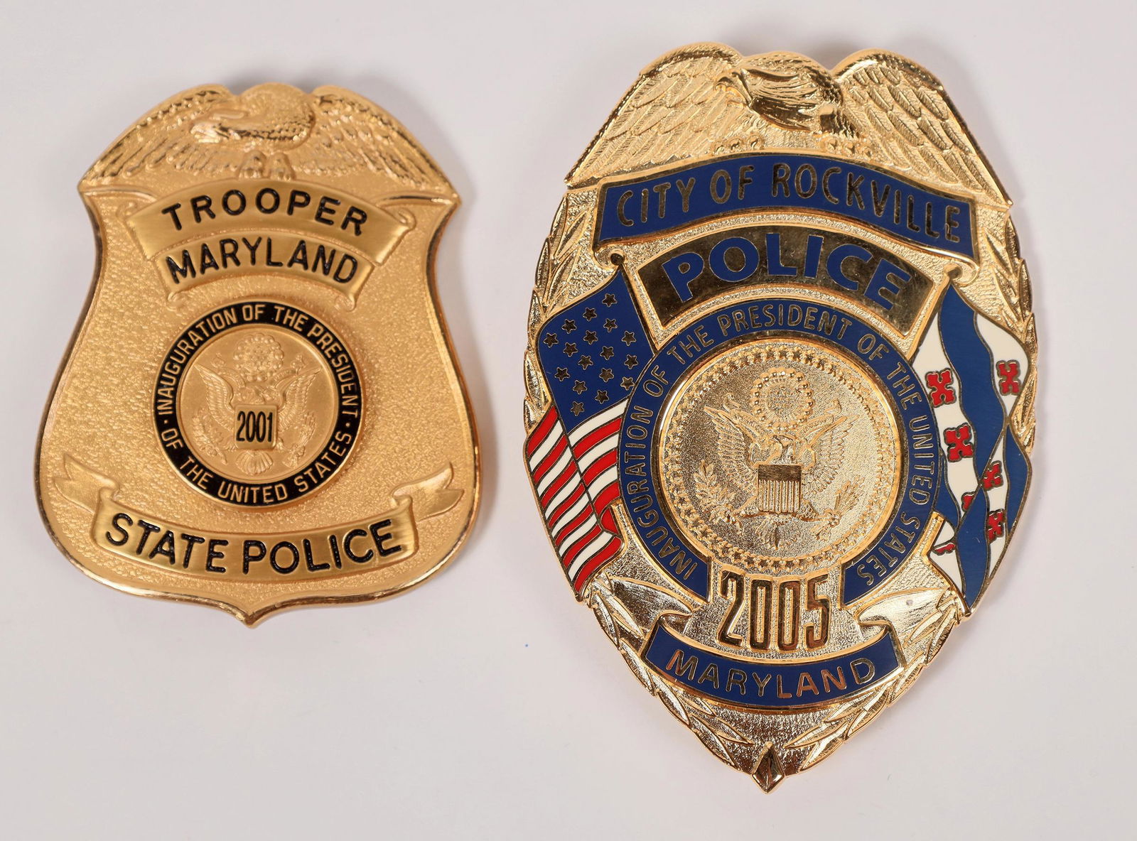 2001 And 2005 Presidential Inauguration Badges