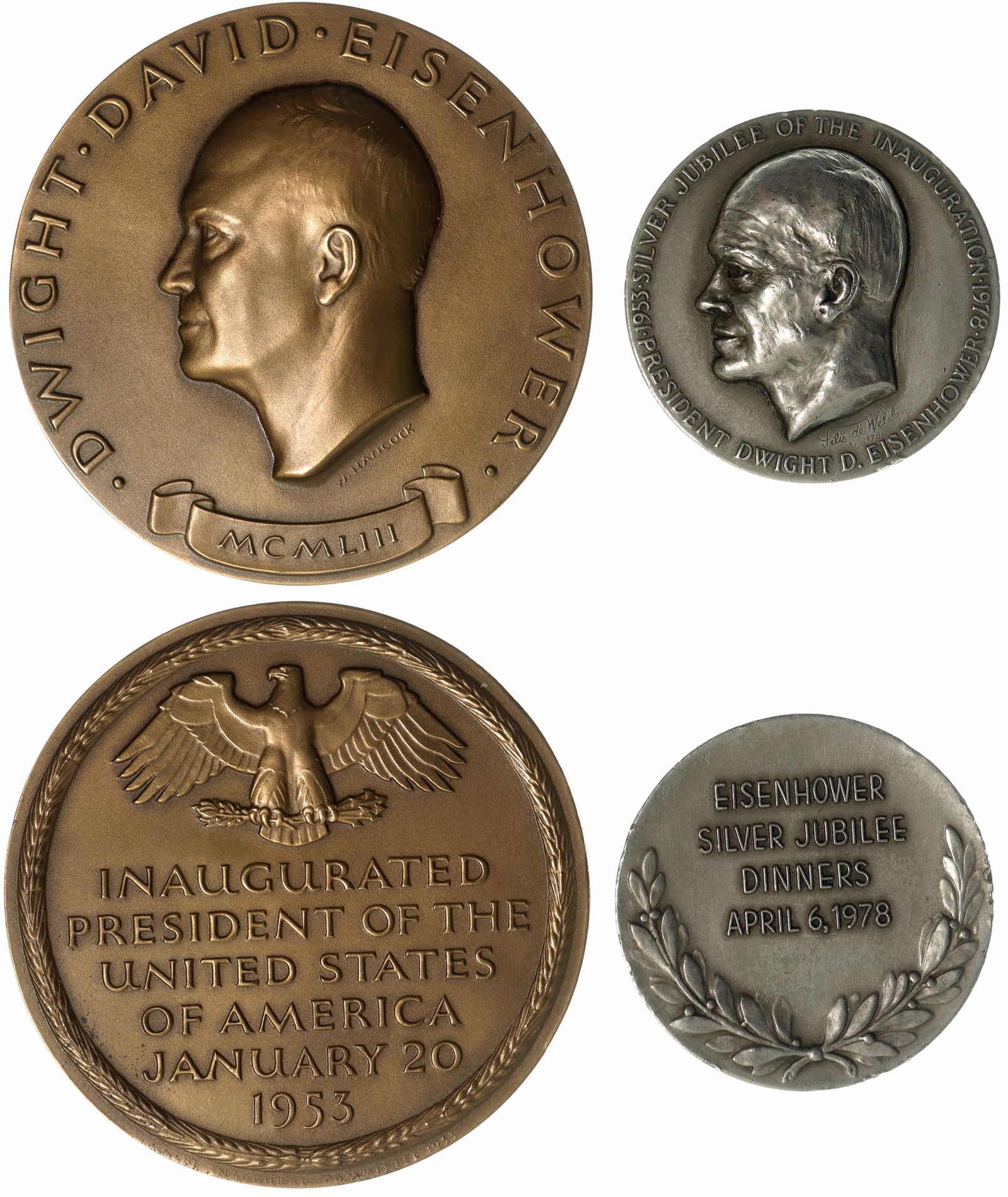 Eisenhower Inauguration Medals - 2 [143112] (#4592) on Feb 27, 2022 ...